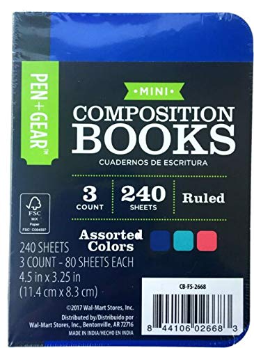 3 Pack Mini Composition Book: 0844106026683: Amazon.com: Office Products