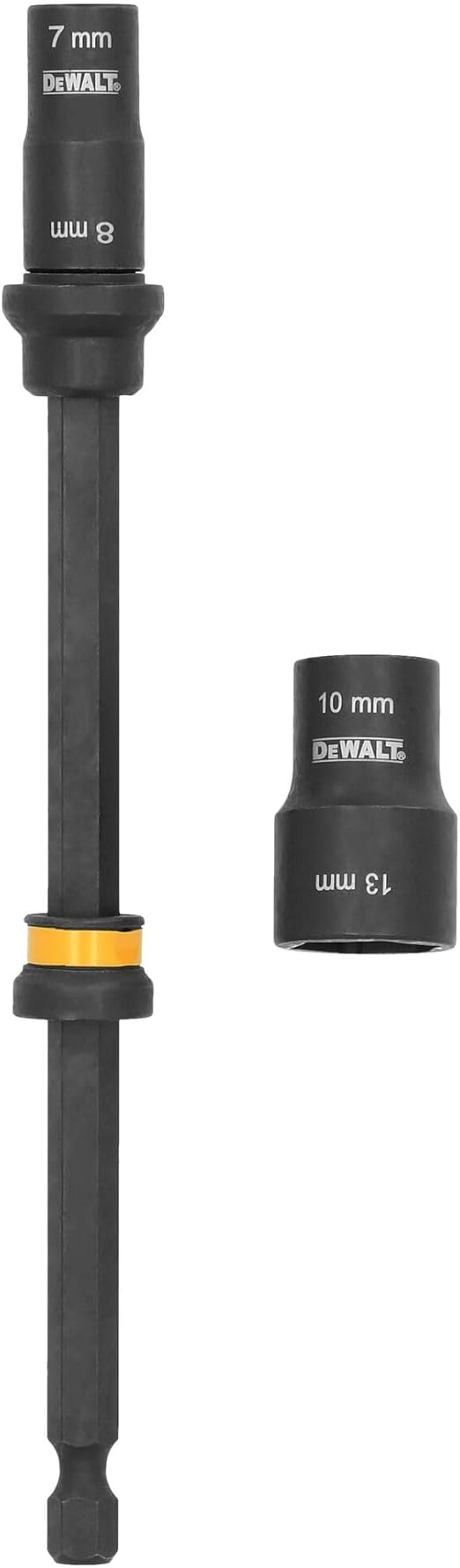 DEWALT FLEXTORQ Socket and Socket Extension, 4 in 1, 7mm & 8mm, 10mm ...
