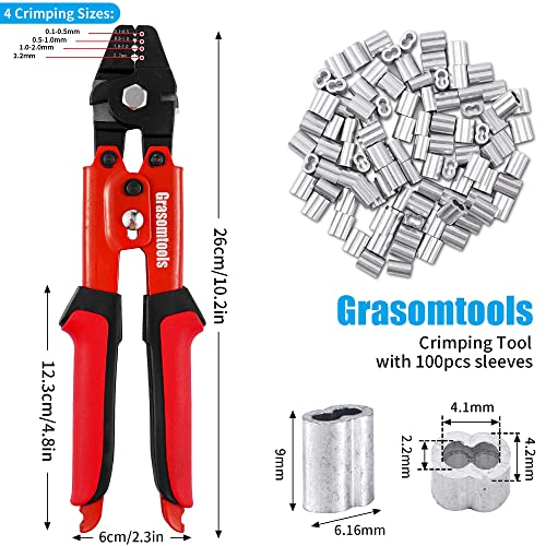 Crimping Tool, Wire Rope Crimping Tool, Up to 2.2mm Swager Crimper ...