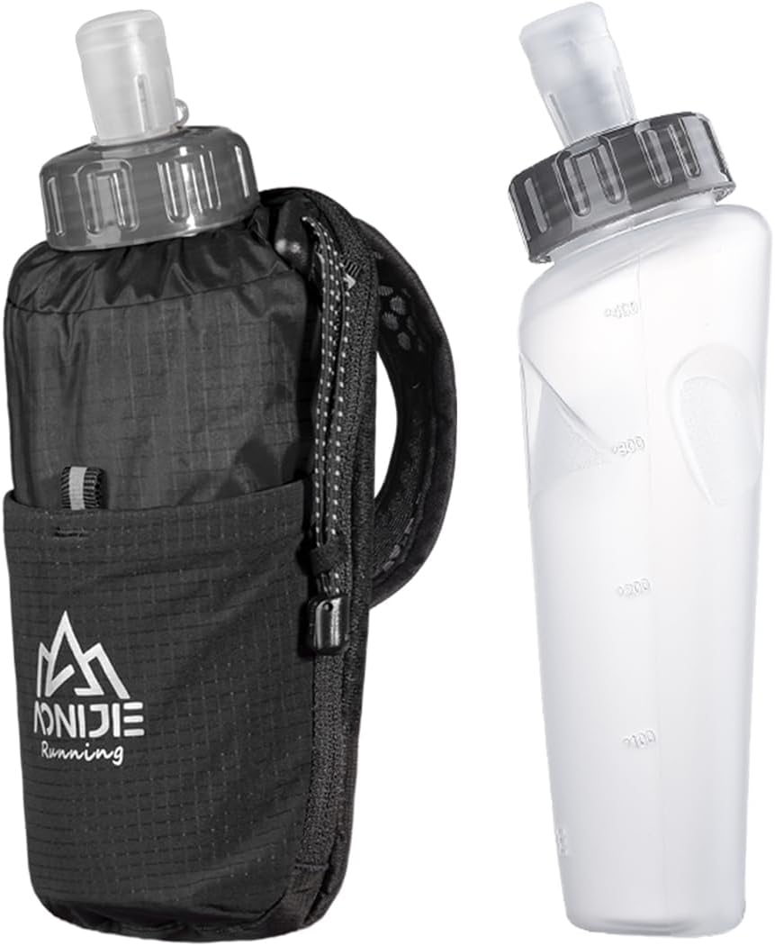 Amazon.com: AONIJIE Running Handheld Water Bottle for Runners with 15oz ...
