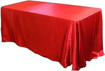 Amazon.com: Obstal 2 Pack 8FT Table Cloth for Standard Folding Tables ...
