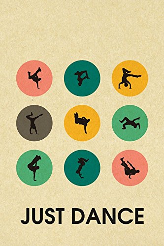 Postergully - Just Dance Wall Art Poster 12 x 18 Inch : Amazon.in