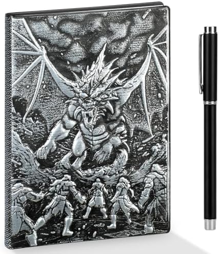 Amazon.com : ACTIONDRAKE DND Dragon Notebook/Diary, Dragon Embossed ...