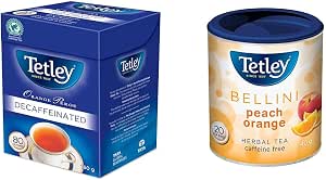 Tetley's Rich, Full - Flavoured, Decaffeinated,Orange Pekoe (Black) Tea ...