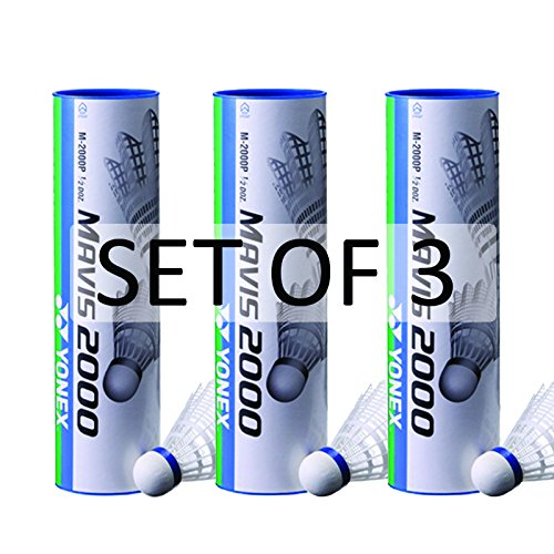 Buy Yonex Mavis 2000 Nylon Badminton Shuttlecock (White 3 Tubes) Online ...