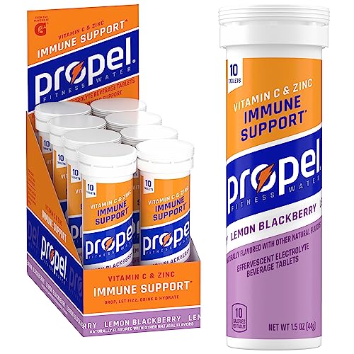 Propel Immune Support Tablets, Lemon Blackberry, Makes 16.9oz Fl Oz ...