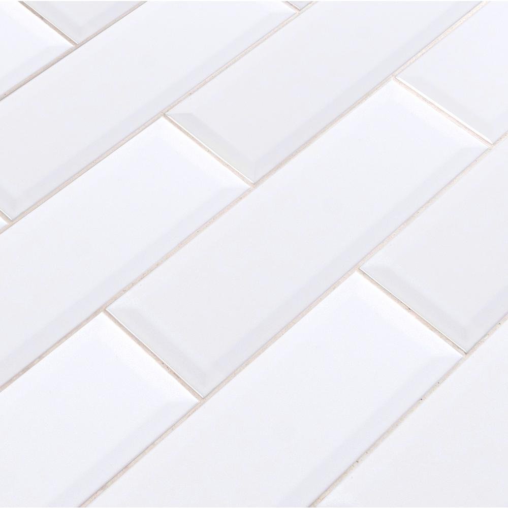 Matte Beveled Subway Tile MSI NGRAGLO3X6BEV 3 Inch X 6 Inch Gray