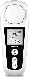 Amazon.co.jp: LCD Digital Brix Refractometer Rechargeable Brix Refractometer for Measuring ...