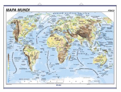 Mapamundo, físico/político: Mapas Murales by Edigol Ediciones - Amazon.ae