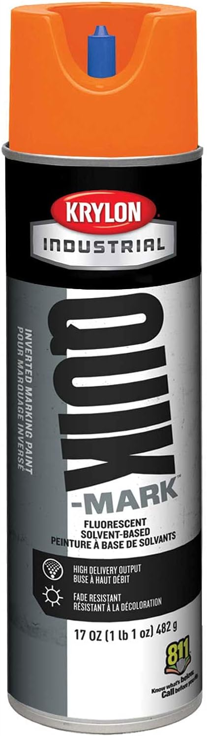 Krylon Inverted Marking Paint Blue 12/BX #S03621 - Spray Paints ...