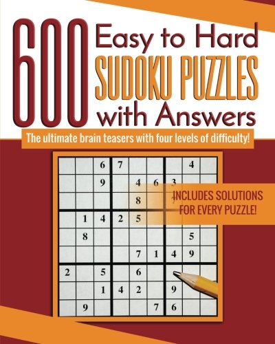 Buy 600 Easy to Hard Sudoku Puzzles with Answers: The ultimate brain ...