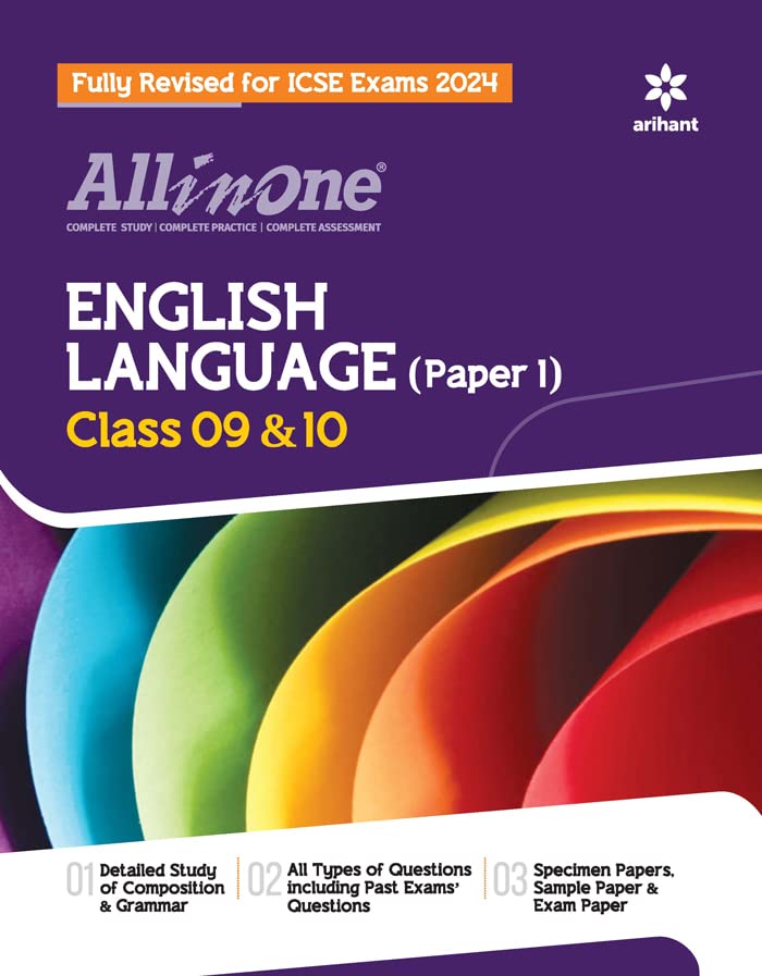 Arihant All In One Class 9th and 10th English Language(Paper 1) for ...