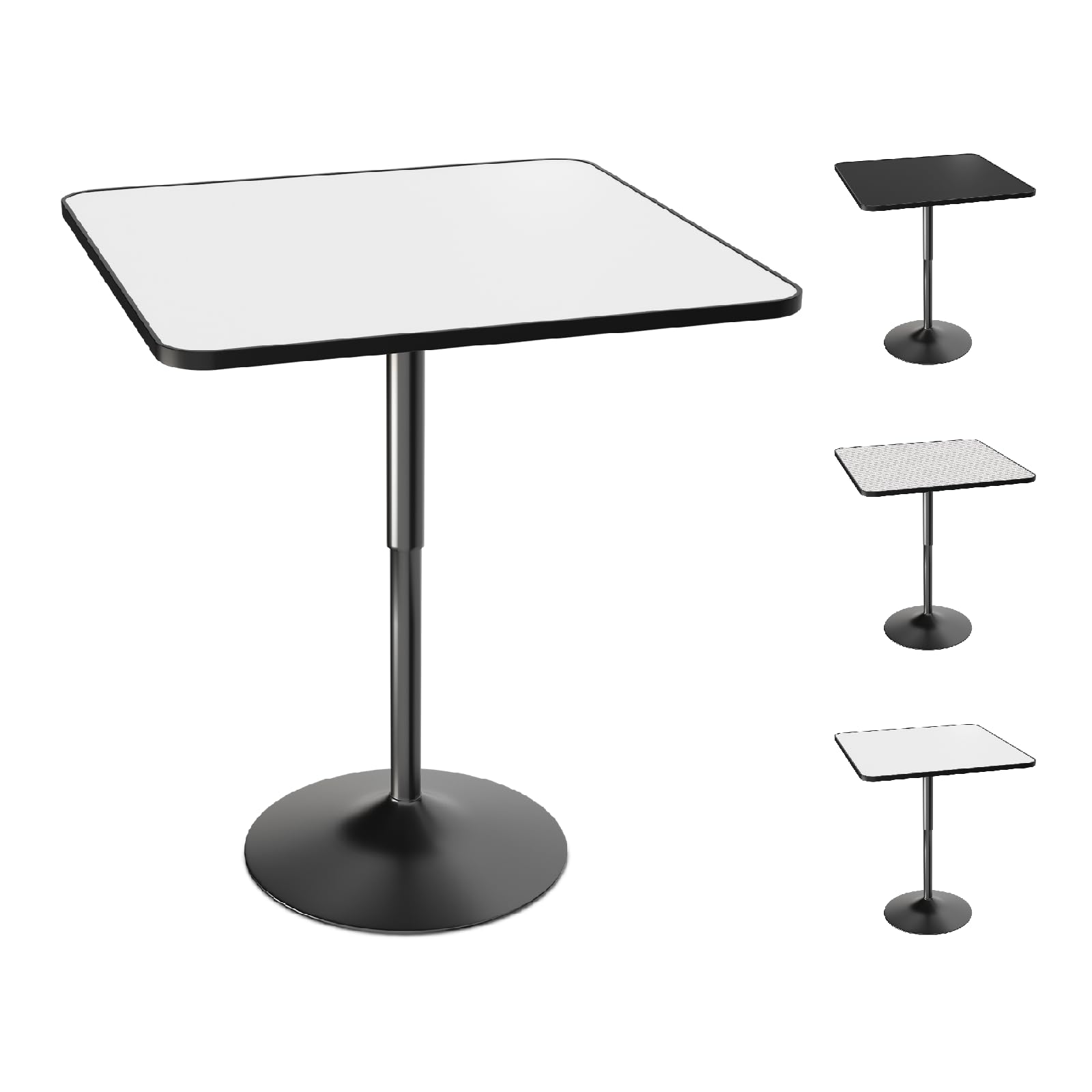 Amazon.com: Athena Collection Bar Table Square Cocktail Table with ...