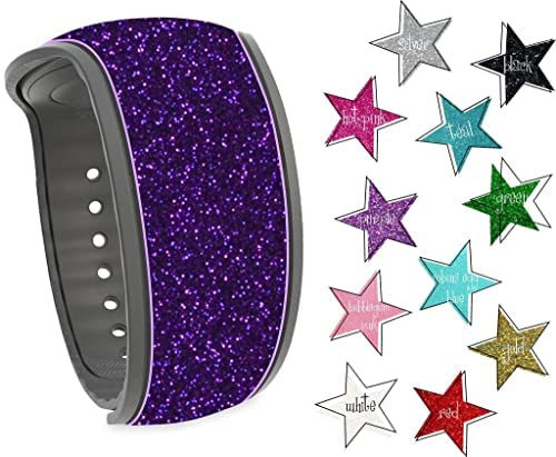 Amazon.com: Ultra Sparkle Glitter Magic Band Skin Vinyl Decal Wraps *No ...