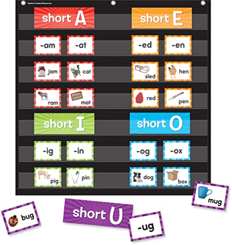 Short Vowels Pocket Chart Cards, 205 Pieces – BigaMart