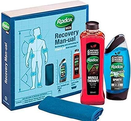 Radox Men Recovery Relax and Unwind Bath Man-ual Gift Set, 750 ml ...