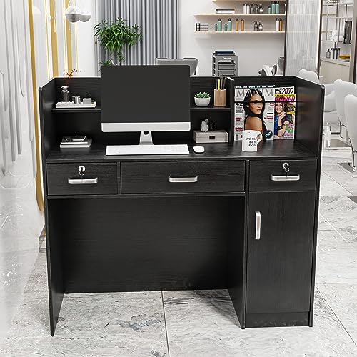 Best Black Salon Reception Desk: Get A Beautiful Statement Piece For ...