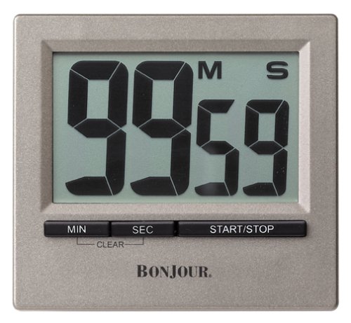 Buy BonJour Large Readout Chef's Kitchen Timer, Graphite Grey Online at ...