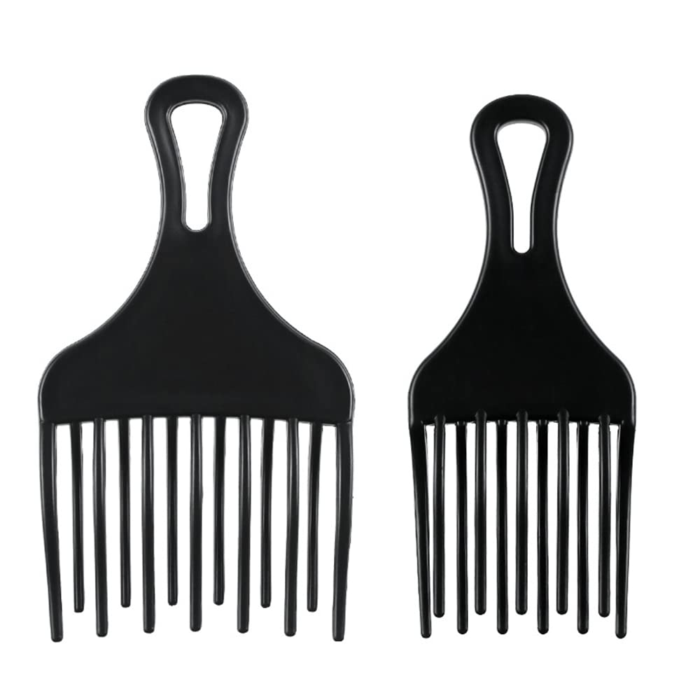 Amazon.com : JLEivvi 2Pcs Hair Detangling Combs Plastic Afro Pick Combs ...