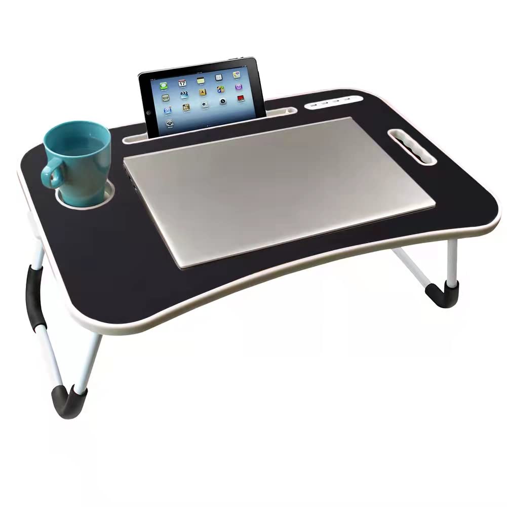 Amazon.com: Acoode Folding Laptop Desk Adjustable Foldable Lap Stand ...