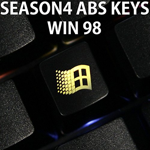 WIn 98 keycaps x1 : Novelty Shine Through Keycaps ABS Etched, light ...