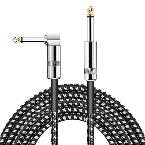 Mepsies Guitar Cable 3m/10ft, TS 6.35mm 1/4 Inch Instrument Cable for ...