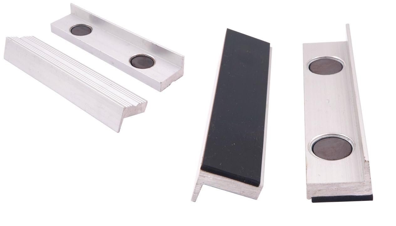 Snapklik.com : HHIP 9999-0029 6-Inch Aluminum And Rubber Soft Vise Jaws 4-Piece Set