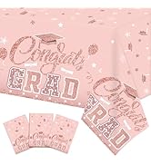 Amazon.com : Pink Graduation Backdrop Class of 2026 Rose Gold Banner ...