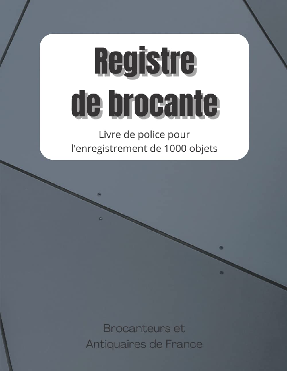 Registre De Brocante Pour Brocanteurs Et Antiquaires Registre De Police | Desertcart INDIA