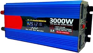 Amazon.co.jp: 3000/4500/6000/8000W/10000W Pure Sine Wave DC 12/24/48/60/72V to AC 220V Car ...