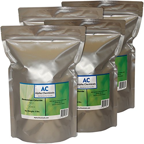 Amazon.com : Ammonium Chloride - NH4Cl - 20 Pounds - (4-5 lb Bags ...