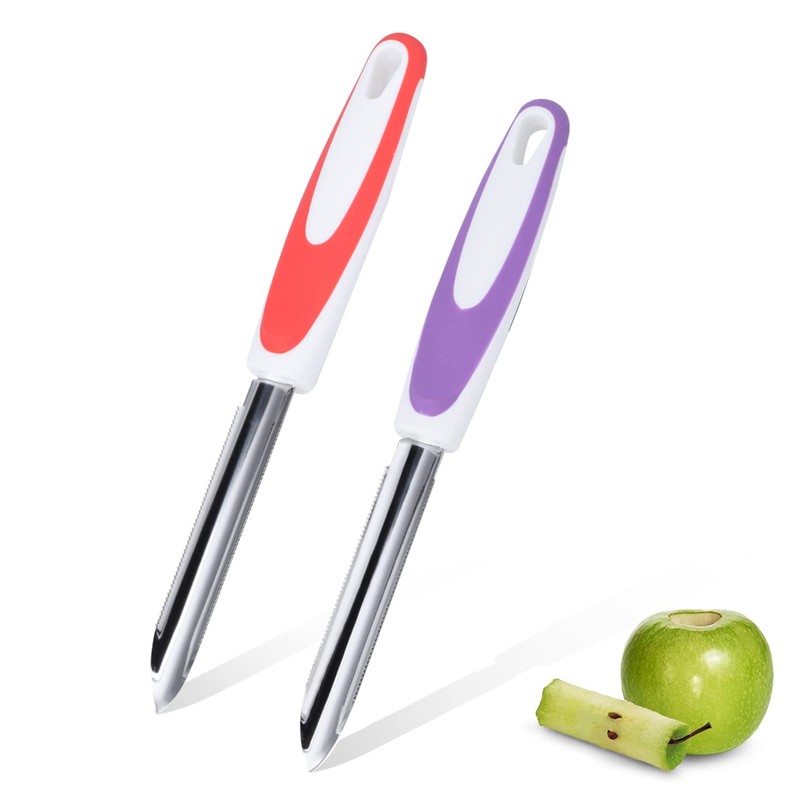 Zucchini Cucumber Corer,Set of 2 Pepper Corer,Fruit Corer Remover 2Pcs ...