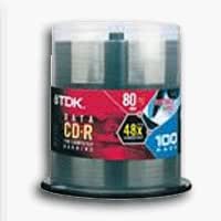 TDK CD-R 700MB/80min., 52x, Spindle, 100/Pk - CD-RW Virgin (52x ...