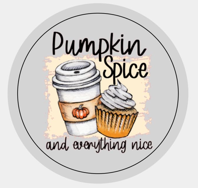 Amazon.com: Pumpkin Spice Sticker, 2" Round Sticker Labels, Fall Set Of ...