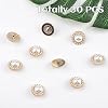 URROMA 30 Pcs Faux Pearl Buttons, Gold Retro Vintage Pearl Acrylic ...