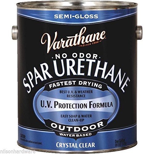 2 Gal Clear Varathane Water-Based Exterior Wood Spar Semi-Gloss ...