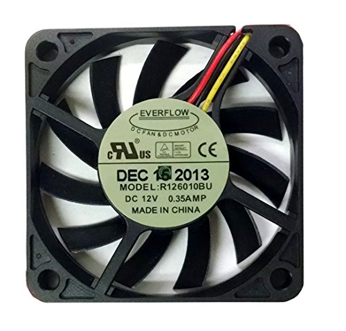 Amazon.com: Everflow 12V DC 3 Pin Fans (60x10mm, Ultra High Speed ...