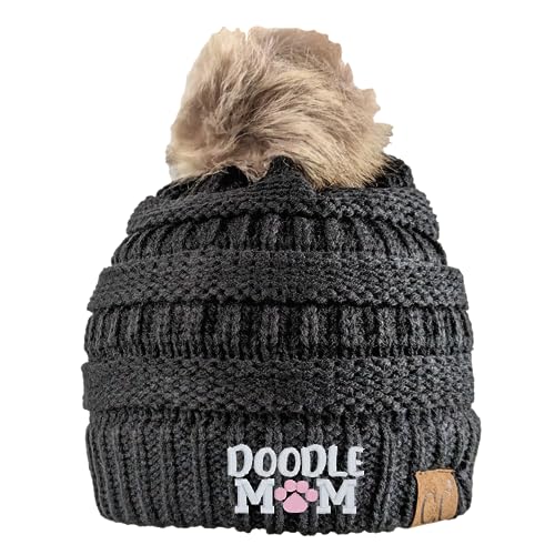 Amazon.com: Women's Custom Doodle Dog Mom or Mama Beanie, Goldendoodle ...