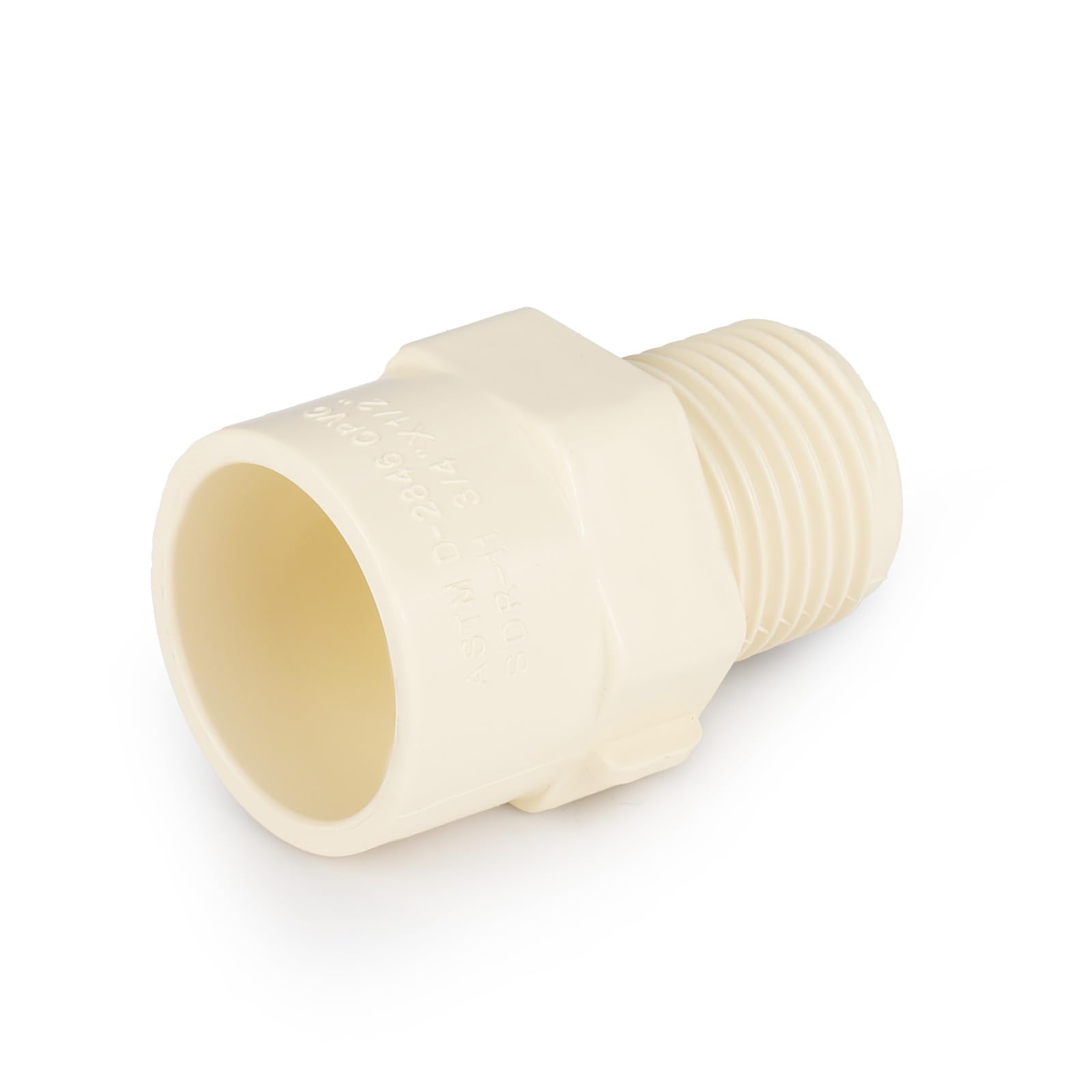 Snapklik.com : (Pack Of 10) 3/4" CPVC CTS Slip X 1/2" MPT Adapter ...