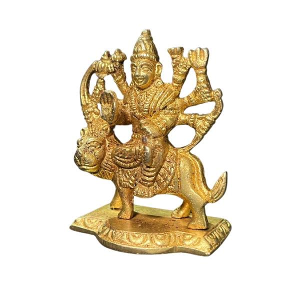 Buy DWB Brass Durga MATA Ji Idol/Durga MATA ji coloered/Durga MATA ...