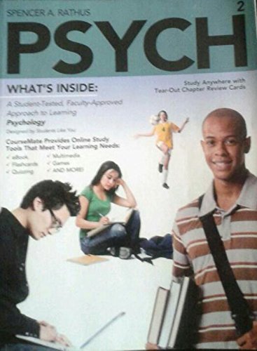 PSYCH 2: Spencer A. Rathus: 9781133769972: Amazon.com: Books