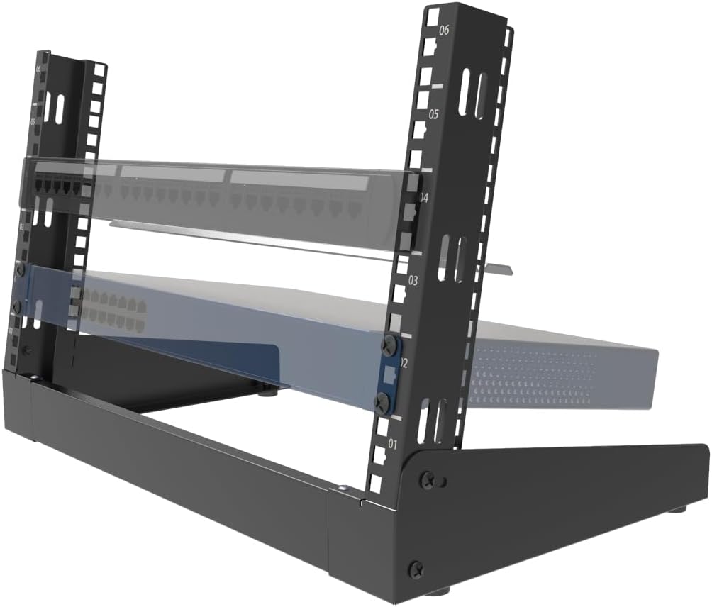 Amazon.com: JINGCHENGMEI 6U Desktop Network Rack 19 inches Small Open ...