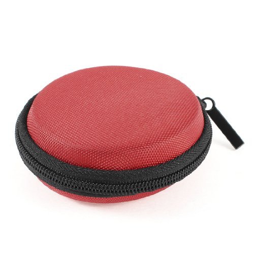 Alcoa PrimeRed Round Zipper Headphone Earphone Headset Case Pouch Bag ...
