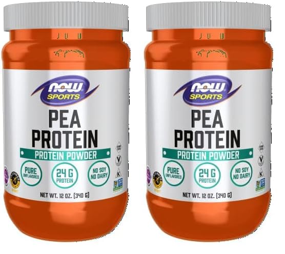 Amazon.com: NOW Sports Nutrition, Pea Protein 24 g, Easily Digested ...