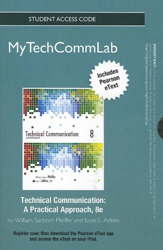NEW MyTechCommLab with Pearson eText - Standalone Access Card - for ...