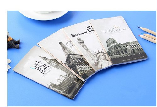 Original hand-painted 80K century journey notepad notebooks 2pcs random ...