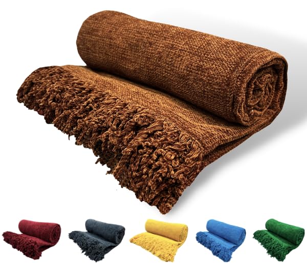 Fashion Throw Sofa Throws for 3 Seater | Soft Chenille Throw | Throws ...