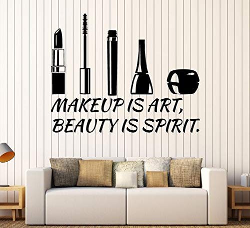 ARWY® Vinyl Wall Decal Beauty Salon Quote Cosmetics Makeup Stickers ...