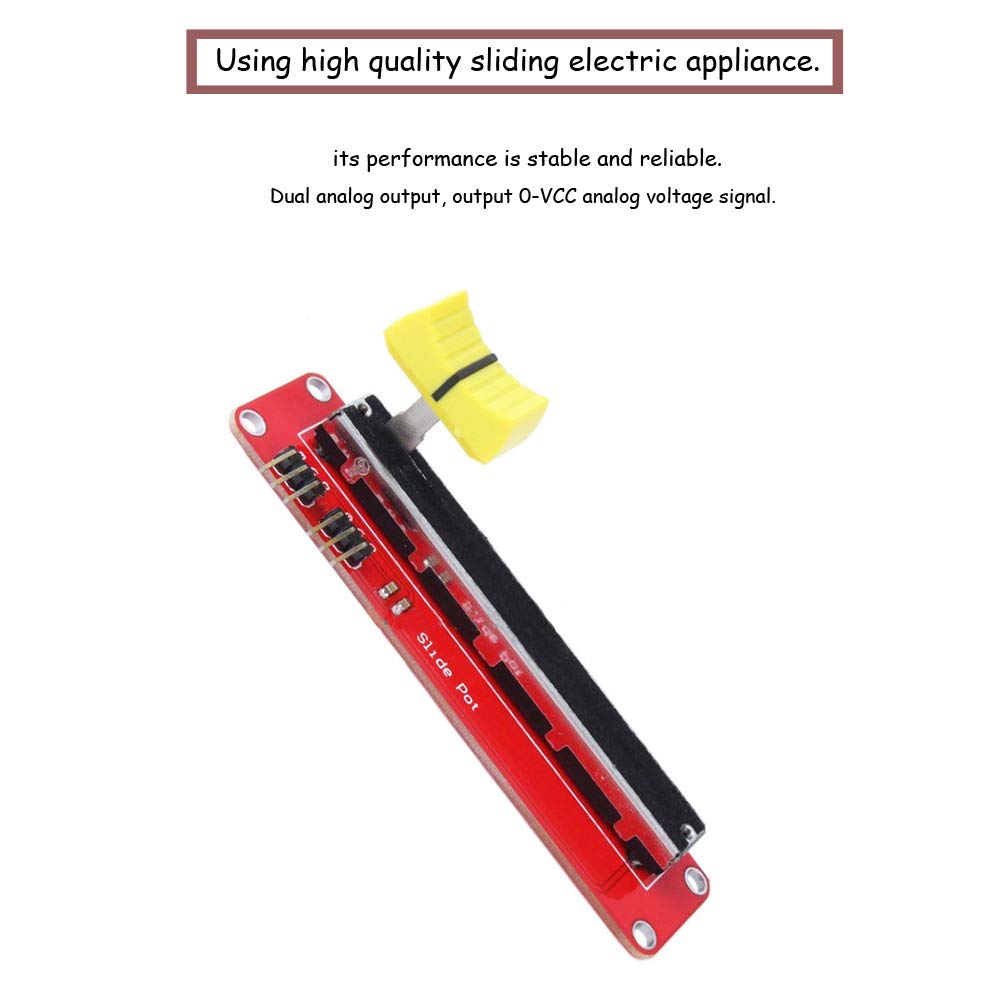 Snapklik.com : Ximimark 2Pcs 10K Linear Slide Potentiometer Module ...