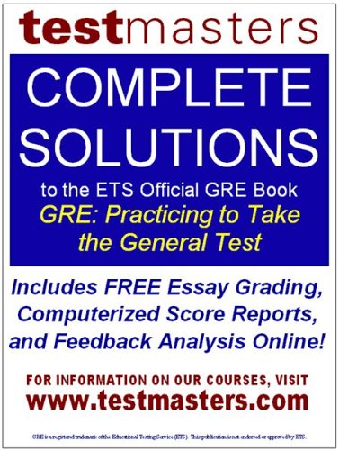Buy Complete Solutions to the ETS Official GRE Book "GRE: Practicing to ...